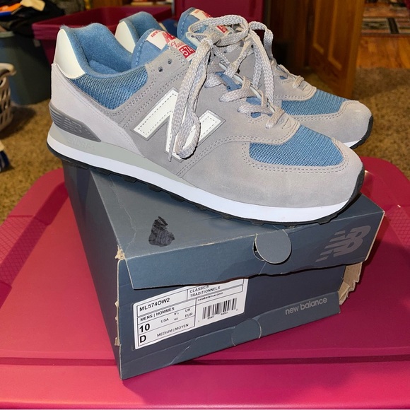 New Balance | Shoes | New Balance 574 Grey Blue Mens Lifestyle Athletic ...